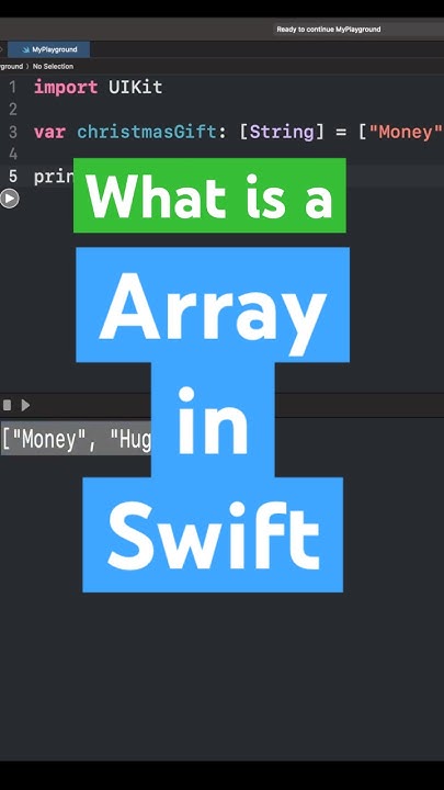 Array in Swift tutorial - YouTube