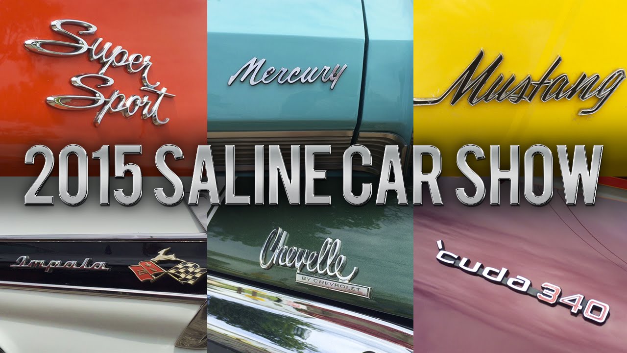 Car Logos, Badges, & Emblems (Montage) - Saline Car Show 2015 - YouTube
