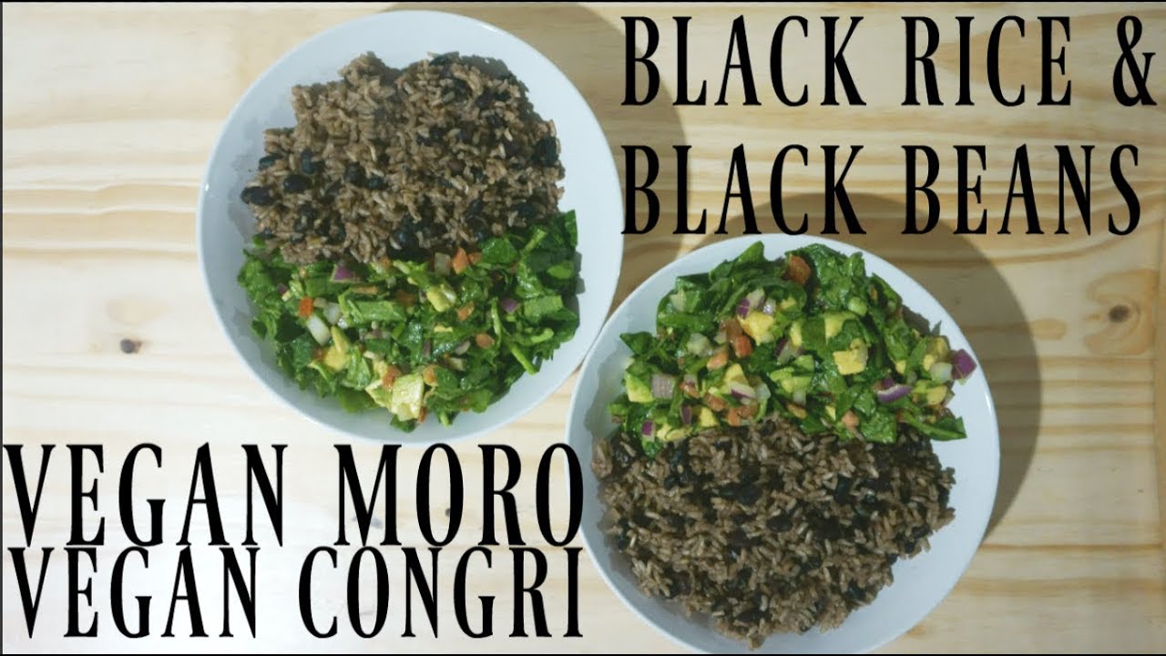 Vegan Congri Moro with Brown Rice - YouTube