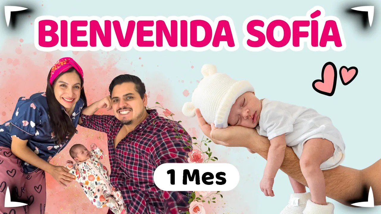 Les presentamos a BEBE SOFIA 1 MES siendo papás - YouTube