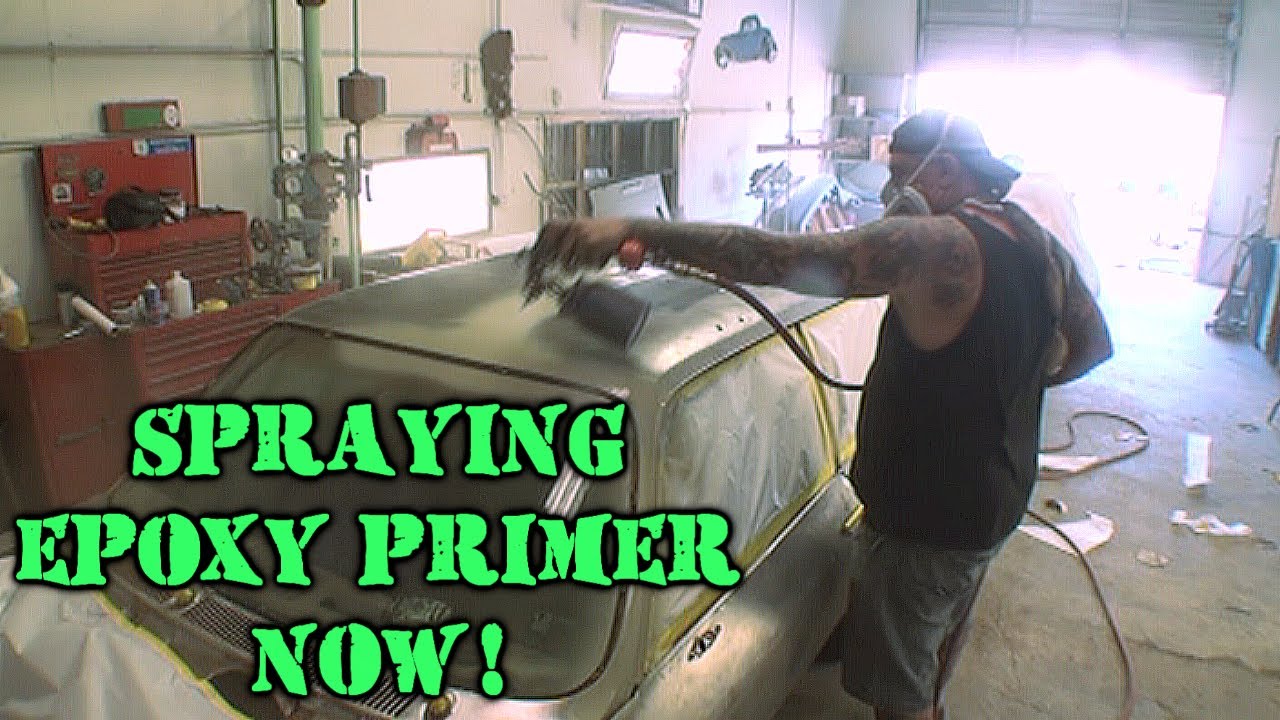 How To Restore A JUNKYARD Car - Part 10 - "EPOXY PRIMER" - YouTube