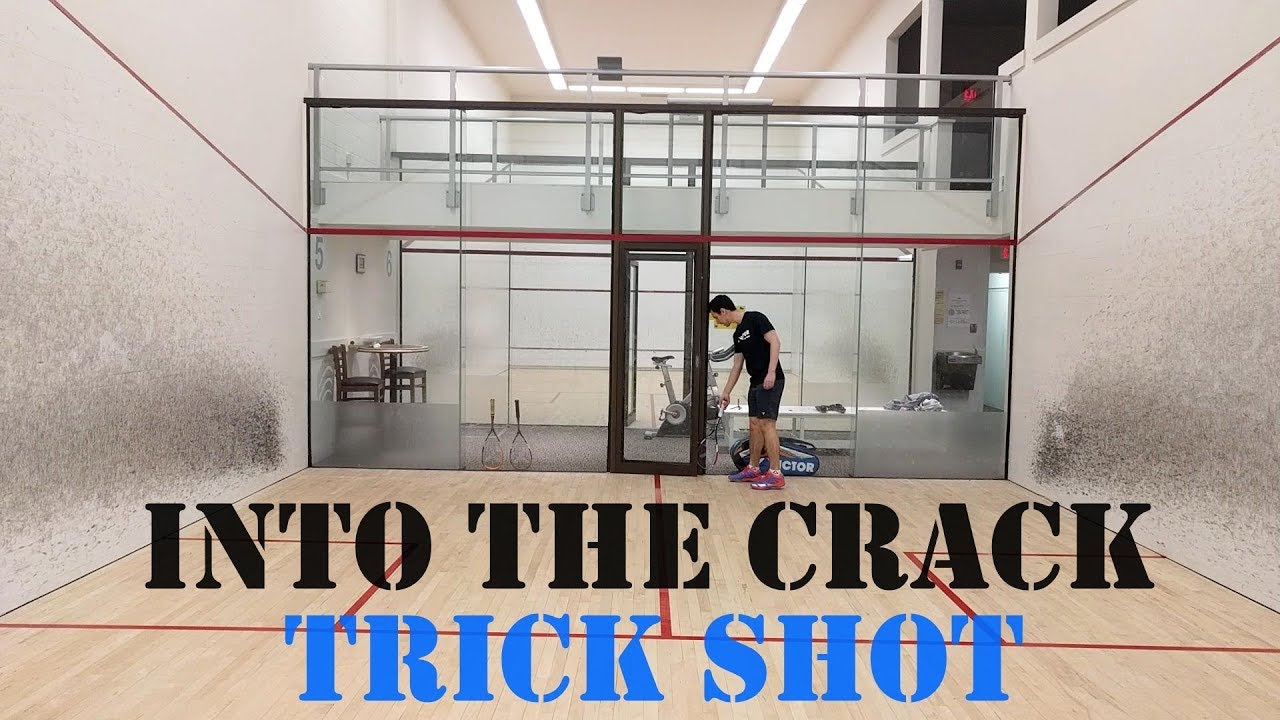 Squash - Trick Shot - Into the Crack - YouTube