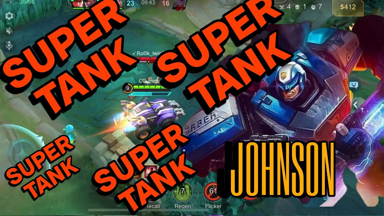TEAM LEADER SUPER TANK!! Unkillable JOHNSON Plays!! MLBB #MobileLegends ...
