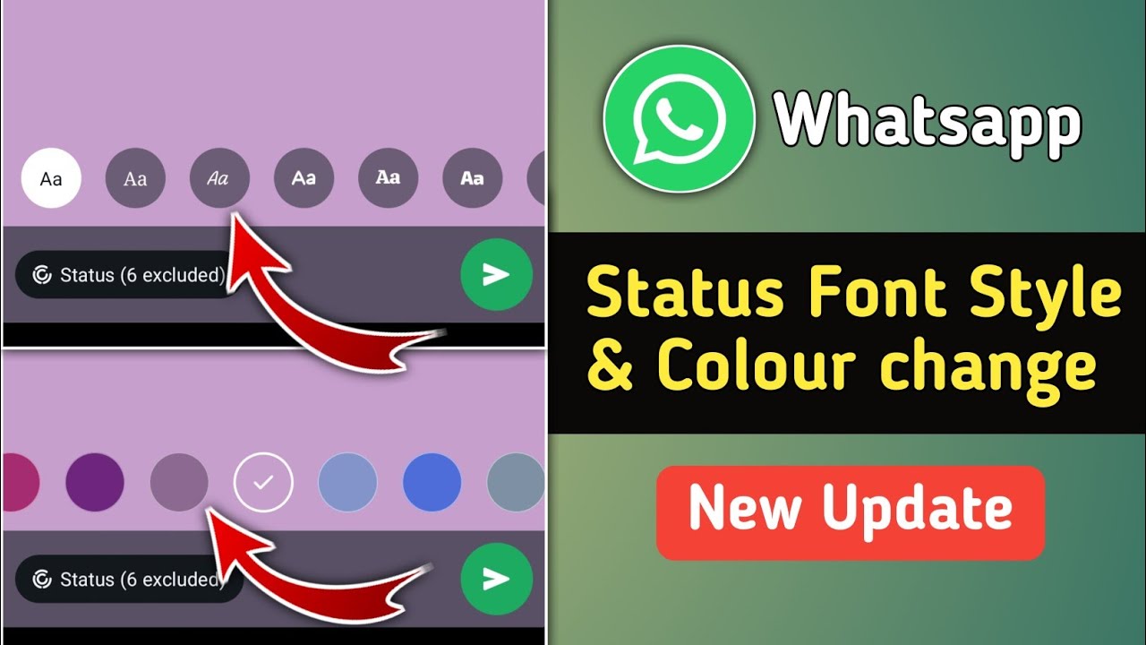 Whatsapp Status Font Style and Background Colour Change New Update 2025 ...