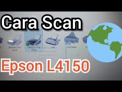 Cara scan menggunakan printer epson L4150 - YouTube
