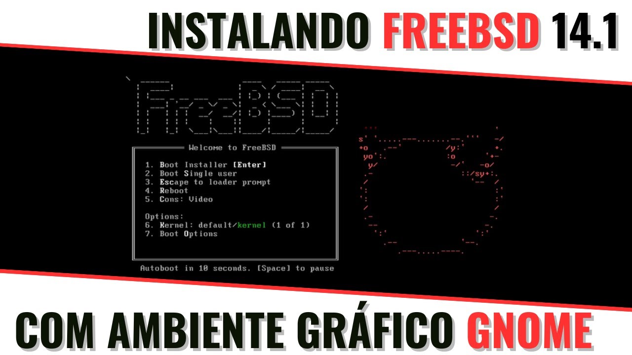 Instalação e Configuração do FreeBSD com Ambiente Gráfico GNOME - YouTube