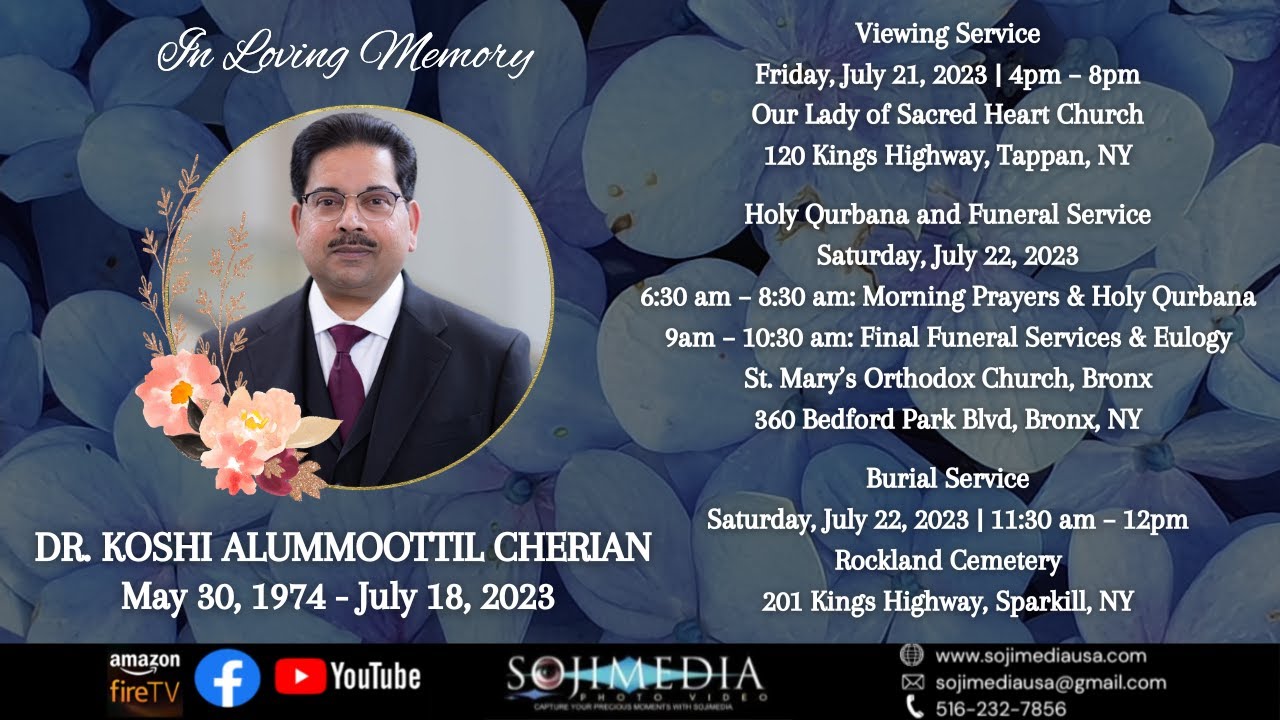 VIEWING SERVICE | DR. KOSHI ALUMMOOTTIL CHERIAN - YouTube