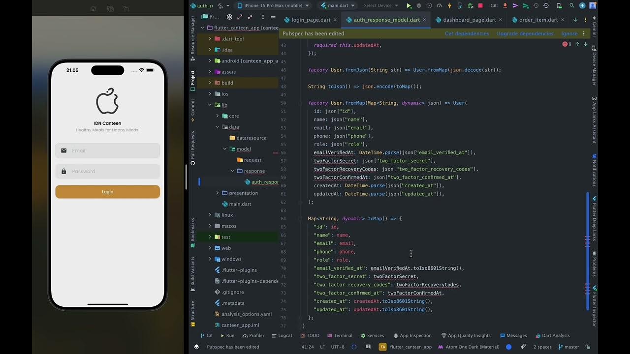 Integrasi Laravel Backend ke Flutter dengan BLoC : Fitur Login - YouTube