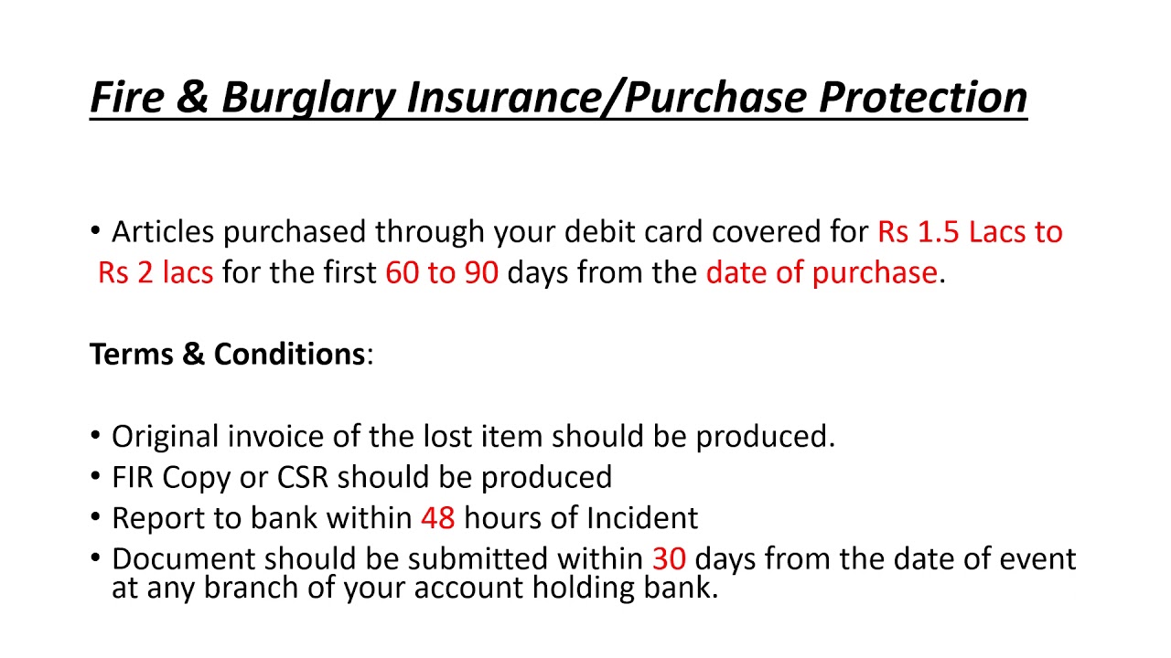 Important Features on your Debit Card & Insurance - YouTube