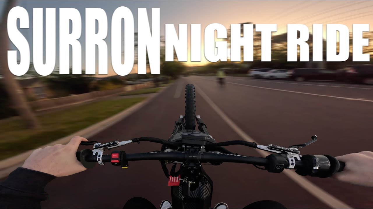 SUNSET WHEELIES ON MY SURRON! - YouTube