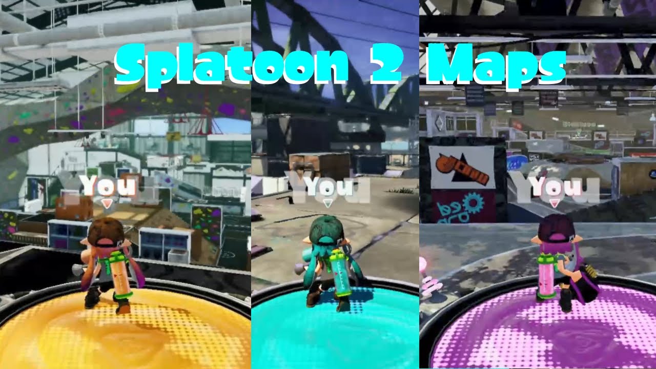 Splatoon 1 - Splatoon 2 Maps ported into Splatoon 1 - YouTube