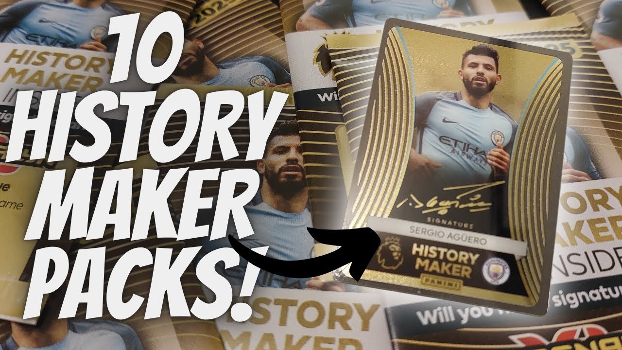 Can I find an AGUERO autograph!? Opening 10 HISTORY MAKER packs ...
