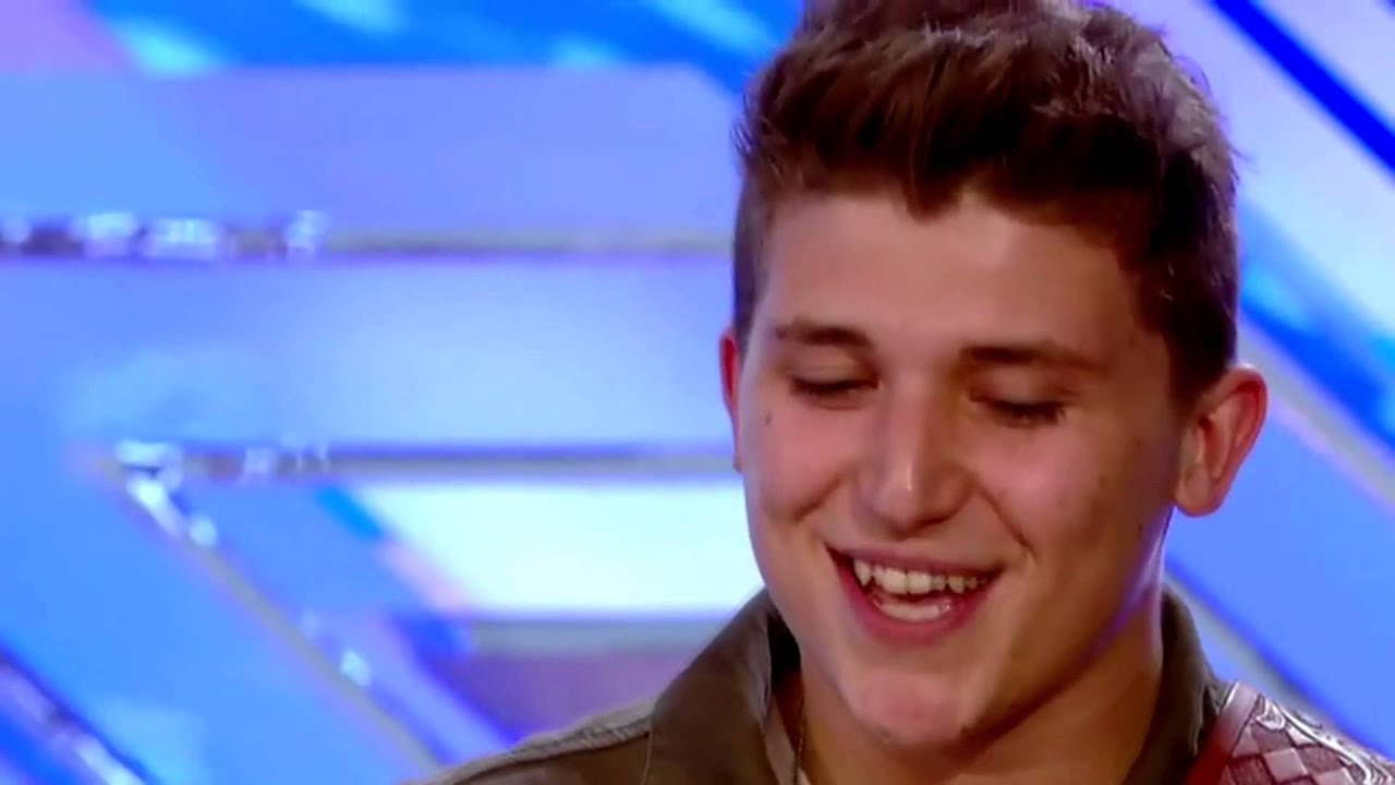Luke Britnell sings his own song - Think Positive / Auditions Week 1 ...