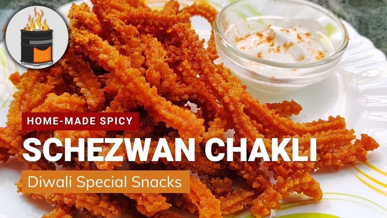 Schezwan Chakli Recipe | How To Make Schezwan Chakli At Home | Easy ...