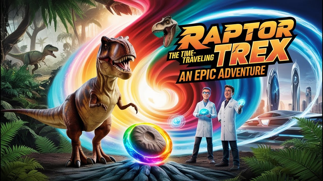 Raptor the Time-Traveling T-Rex: An Epic Adventure|Kids Adventure ...