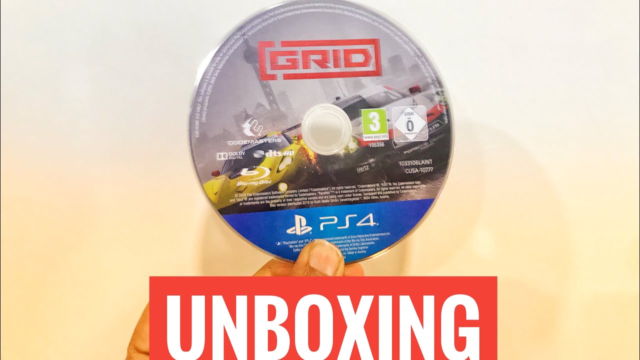 GRID PS4 unboxing day one edition (pre owned) - YouTube