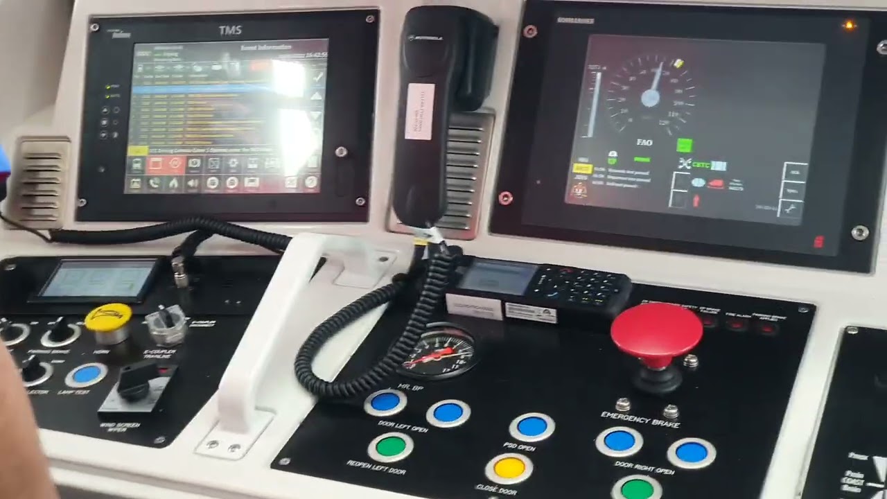 Putrajaya Line Hyundai Rotem EMU Open control panel - YouTube