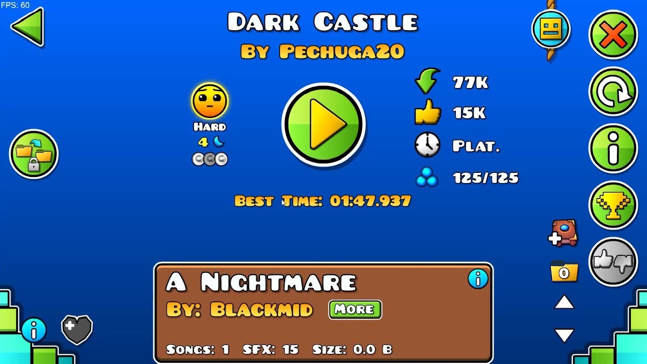 Geometry Dash, Dark Castle, 100% 2024 - YouTube
