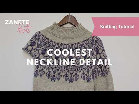 A Unique Neckline Technique for Your Next Sweater