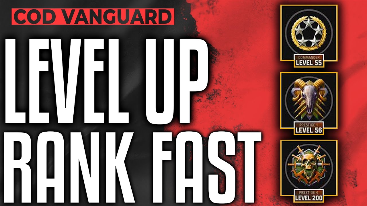Call of Duty Vanguard HOW TO LEVEL UP FAST and RANK UP XP FAST Guide ...