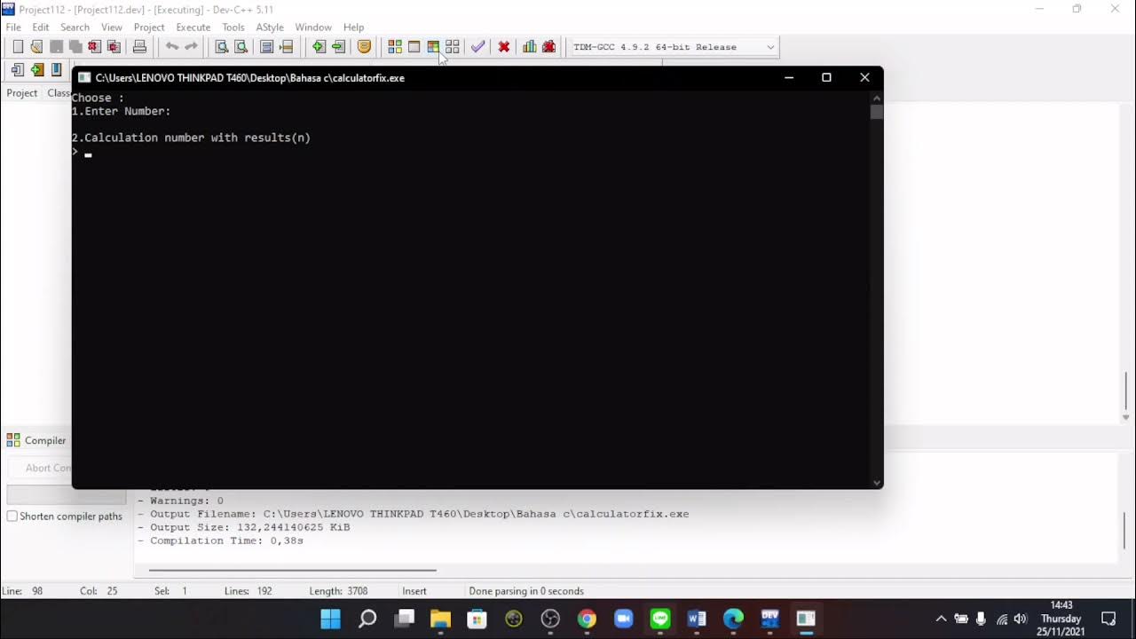 Video Calculator UTS ALGOPRO - Naufal Rasyid S - 2502006202 - YouTube