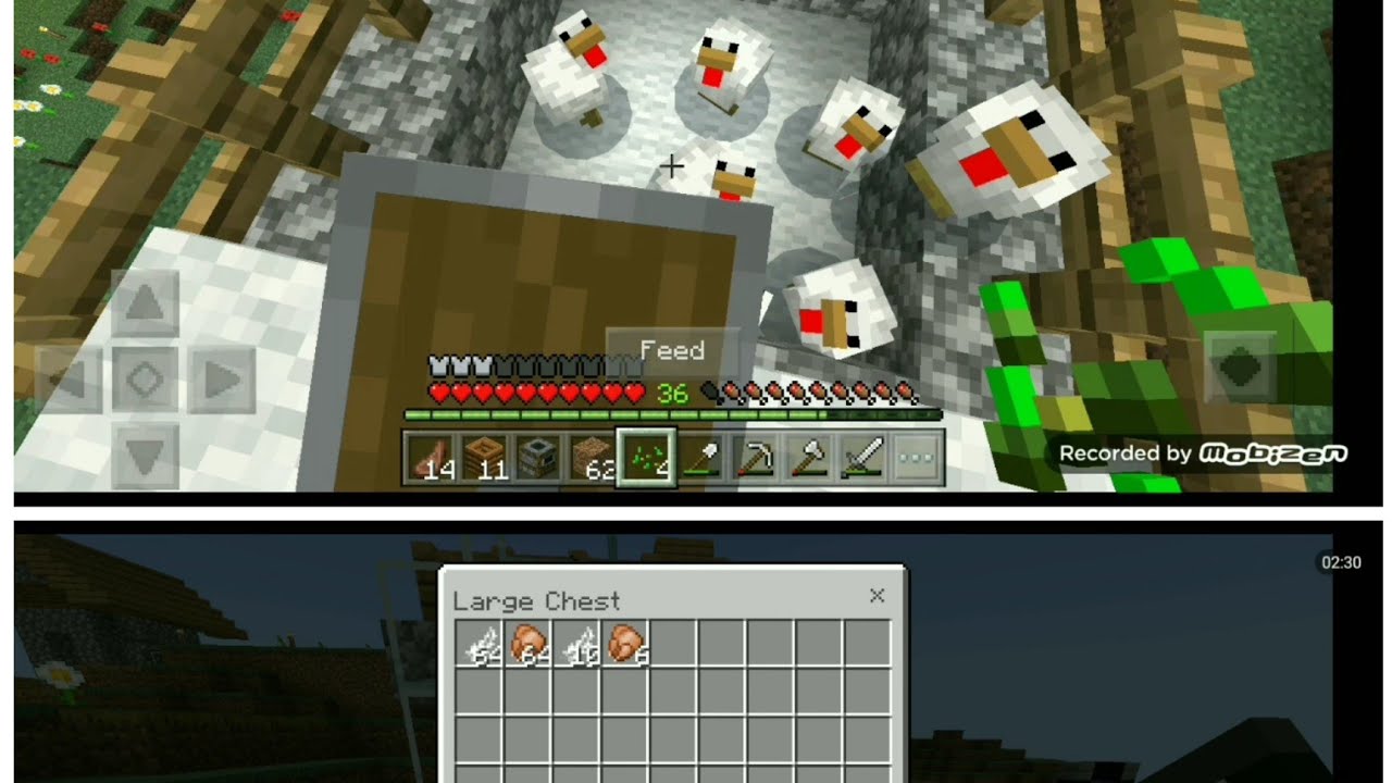 I am build Infinite Cooked Chicken farm Tutorial in MINECRAFT seed ...