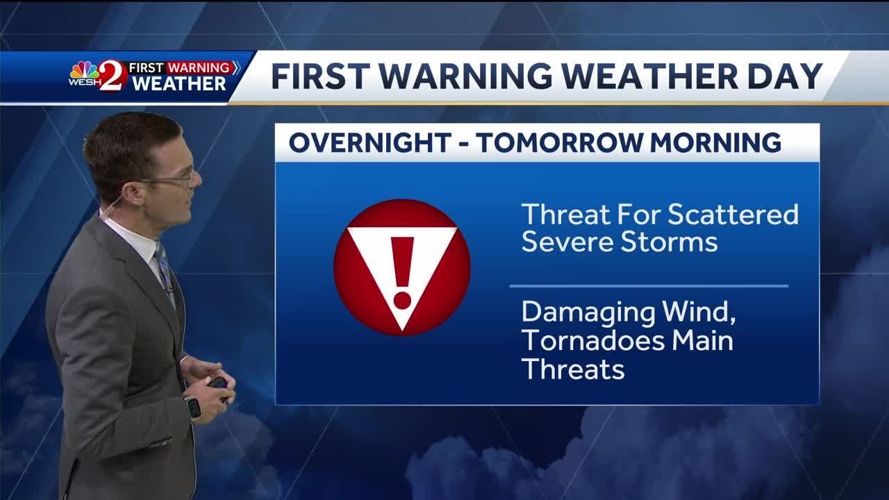 First Warning Weather Day: Severe weather threat may bring strong winds ...
