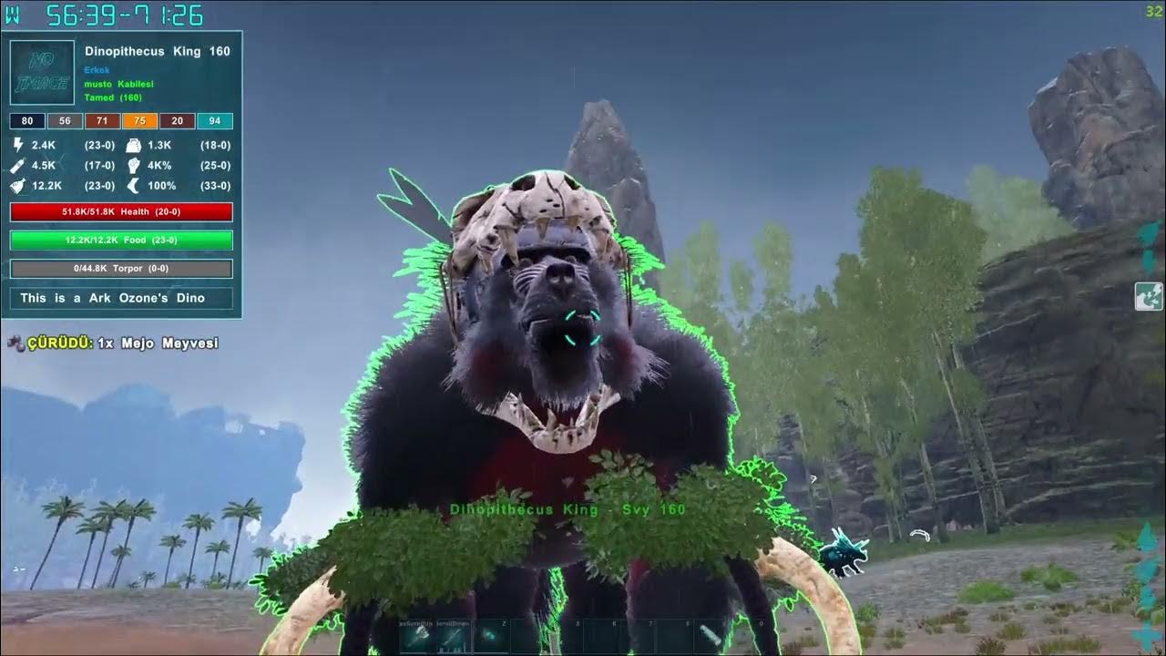 ARK DİNOPİTHECUS KİNG | EVCİLLEŞTİRME NASIL YAPILIR - YouTube