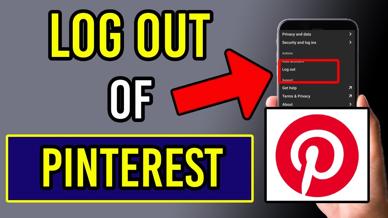 How to log out of Pinterest - YouTube