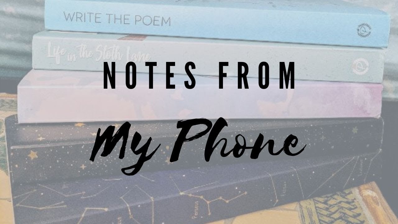 Reading Notes From My Phone - YouTube