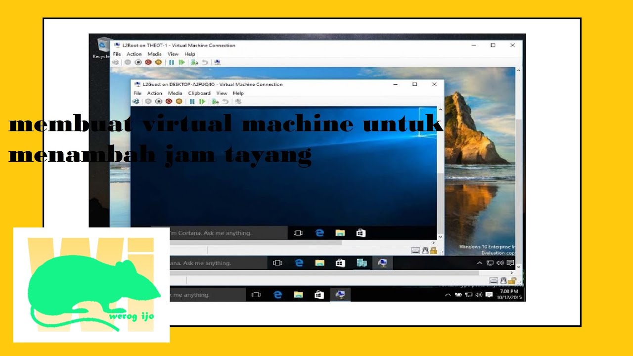 Membuat Virtual Mesin Server Untuk Meningkatkan Jam Tayang - YouTube