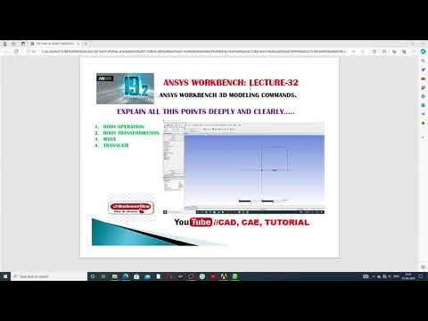 ANSYS 3D COMMAND FULL LECTURE-02 - YouTube