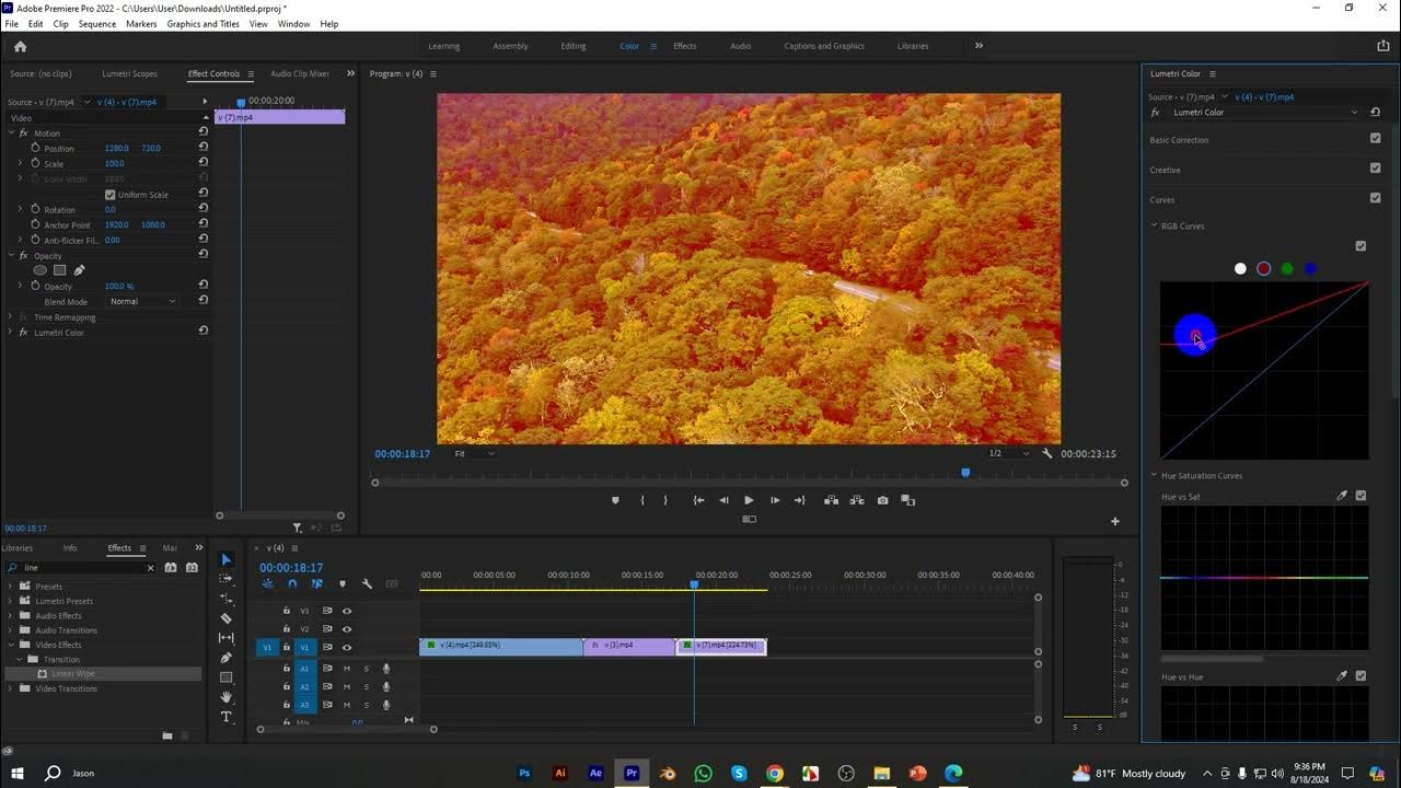 Motion Graphics & Video Editing | MGVE-B7 | Class -17 | Color ...