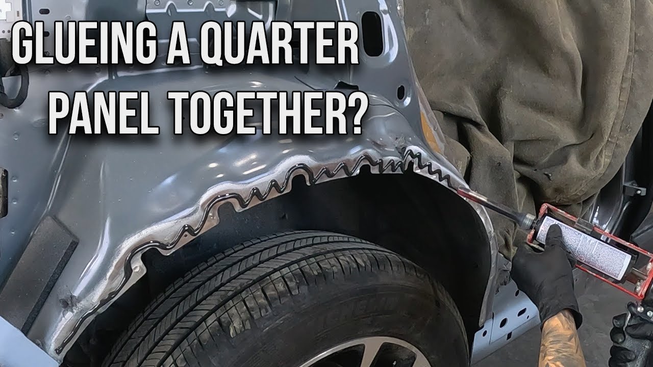 Could you really GLUE a Quarter Panel Together? - YouTube