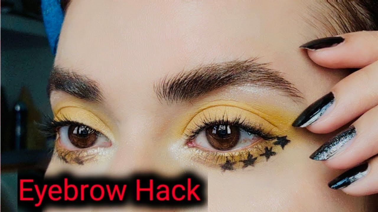 Eyebrow Hack 🔥Make Eyebrows Like A Pro 😎 Quick tip - YouTube