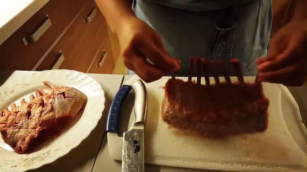 Reverse Searing Lamb Racks Tutorial - YouTube