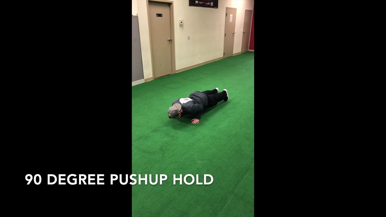 90 Degree Pushup Hold - YouTube