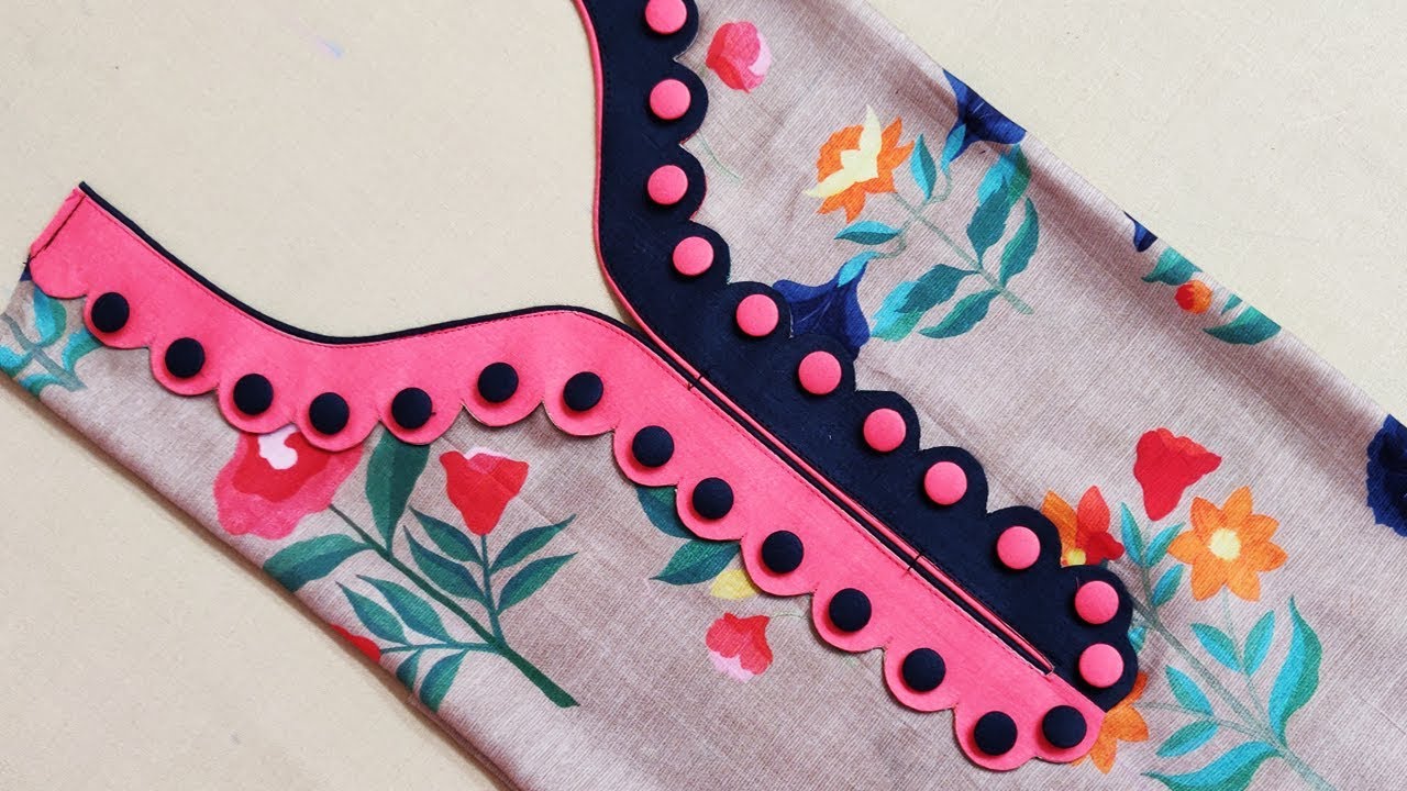 पार्टी के लिए गले का सबसे प्यारा डिजाइन | trendy & creative neck design ...