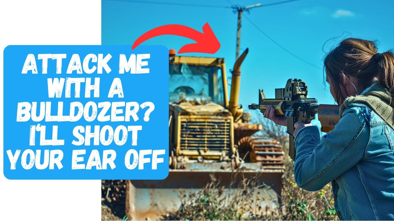 HOA President Obliterates My Yard Garden With Bulldozer.. I Shoot His ...