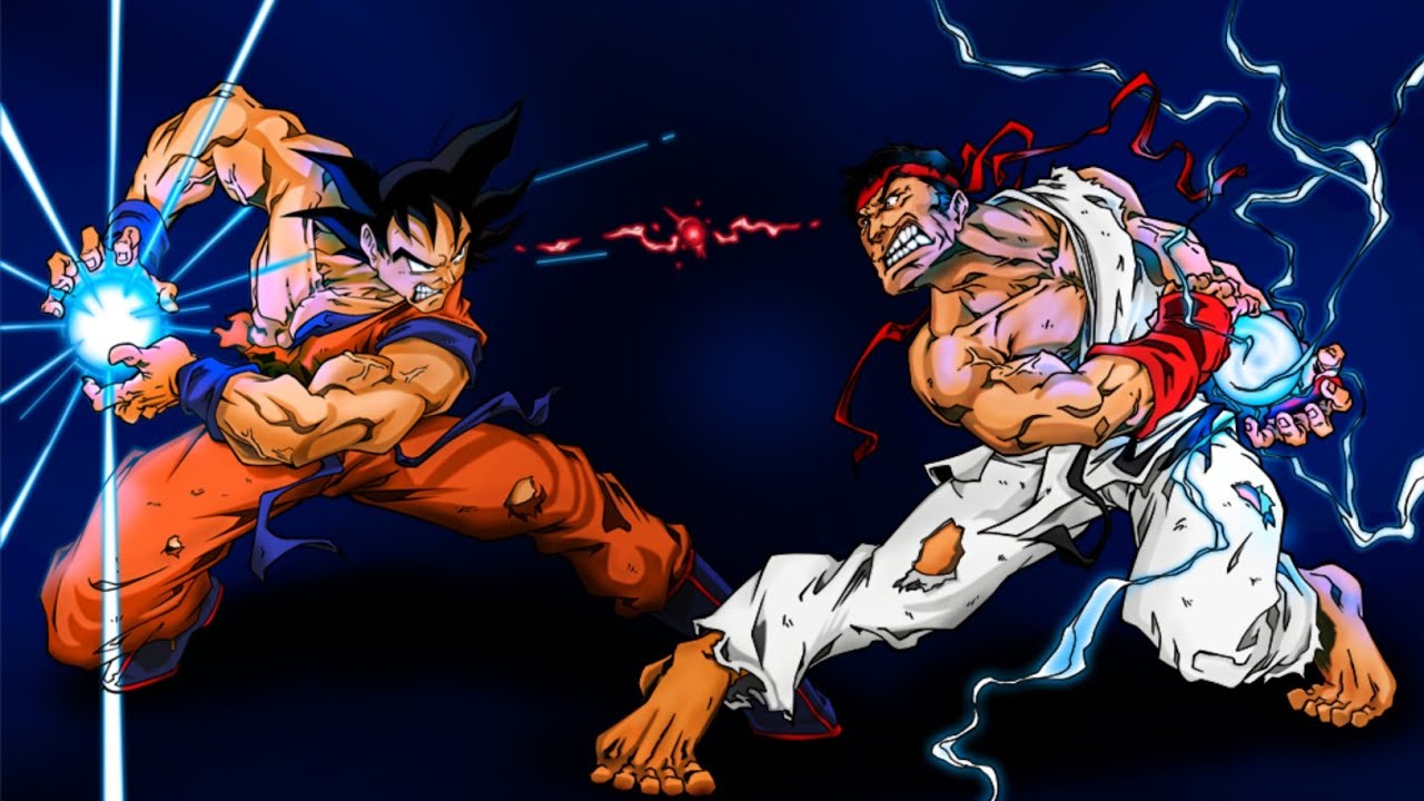 Goku TP V3 (all form) VS Ryu V2 in Mugen - YouTube