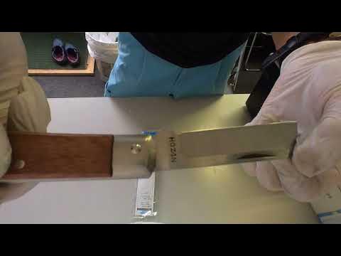 新品箱出し試し切り 電工ナイフ HOZAN Z-683 - YouTube