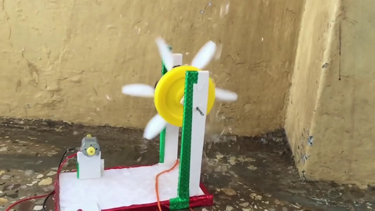 How to Make Water Turbine project DIY - YouTube