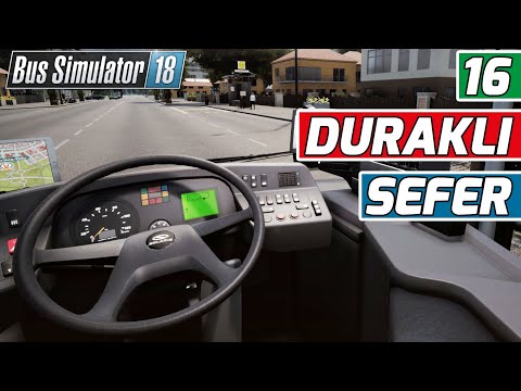 16 DURAKLI BELEDİYE OTOBÜSÜ SEFERİ // BUS SIMULATOR 18 !!