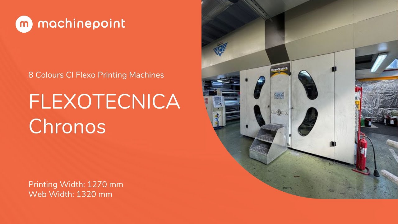 FLEXOTECNICA Chronos 8 Colours CI Flexo Printing Machines ...