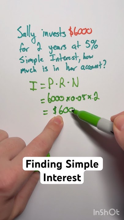 How to calculate the simplest of simple interest! #math #simpleinterest #financialmathematics ...
