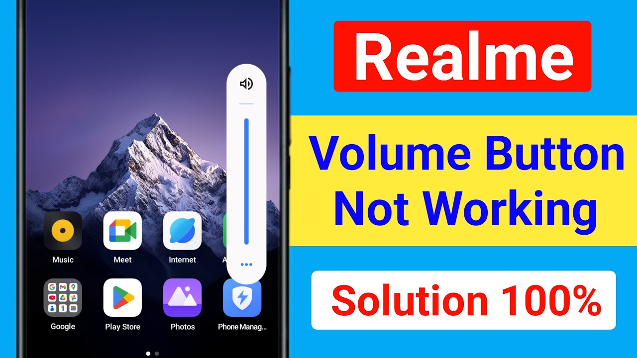 Realme Volume Button Not Working Problem || Fix Volume Button Not ...