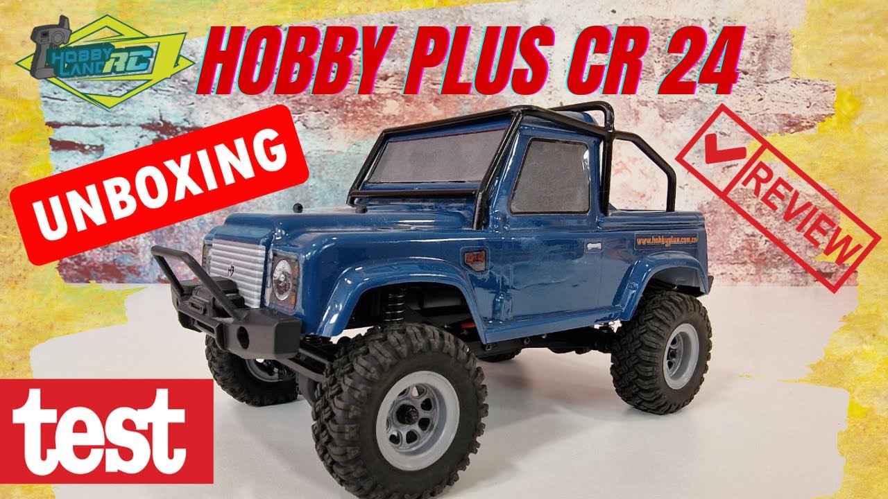 🎇CRAWLER TRUCK HOBBY PLUS CR 24 1/24 🎇 UNBOXING REVIEW & TEST RUN ...