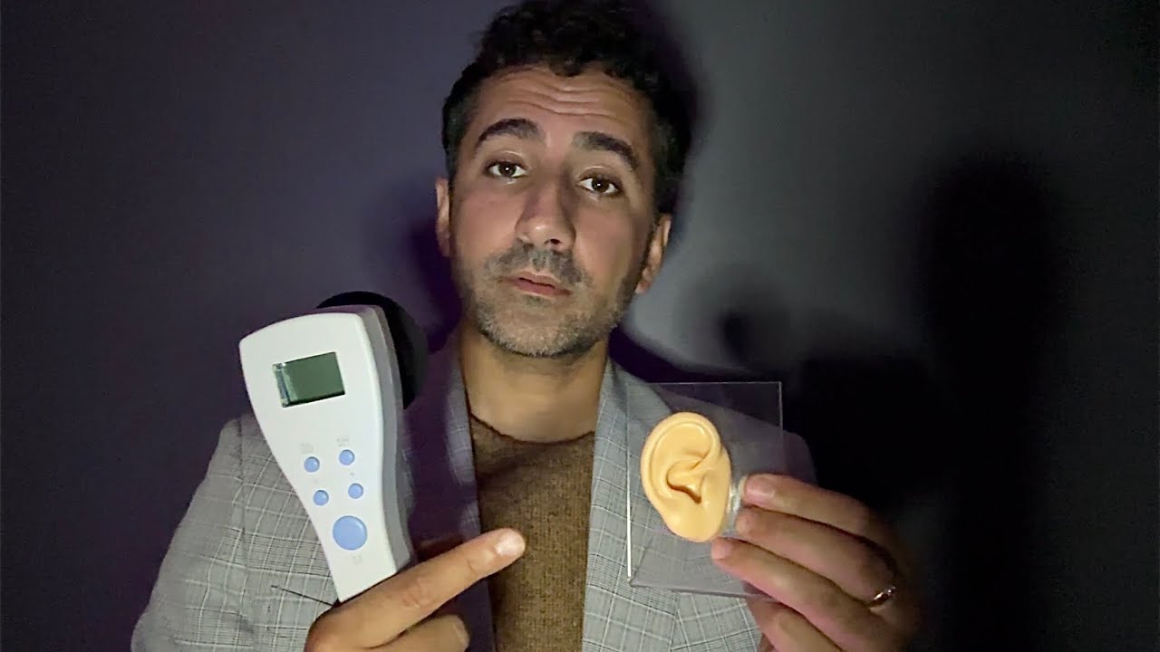 ASMR: 40% Audiometry, 33% Whisper test, 27% Ear inspecting - YouTube