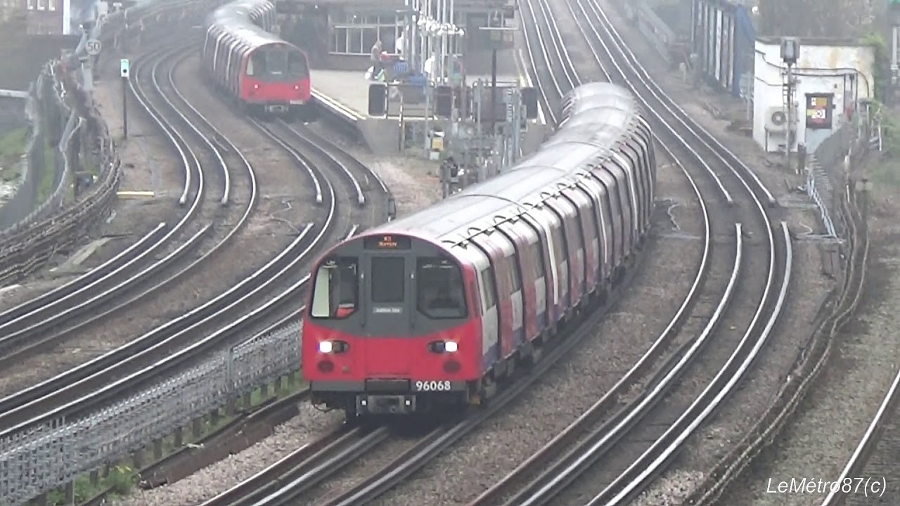 London Underground 96TS & S8 Stock and Chiltern Railway at Mapesbury ...