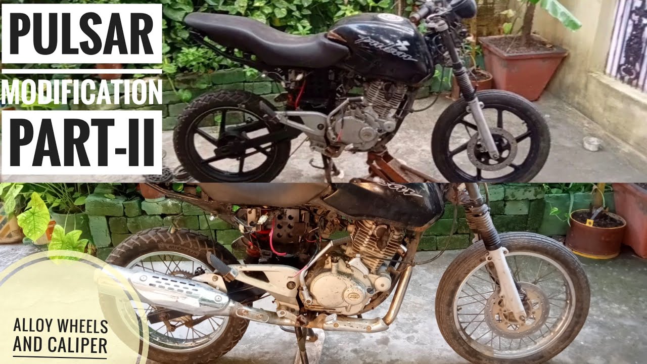 Pulsar Modification Part-II || Alloy Wheels and Caliper |Change alloy ...